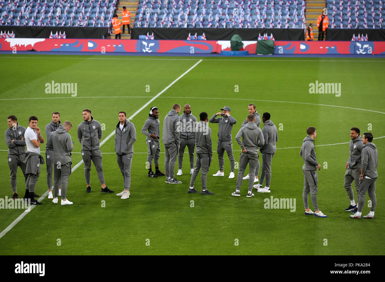 England players on the pitch before the International Friendly at The ...