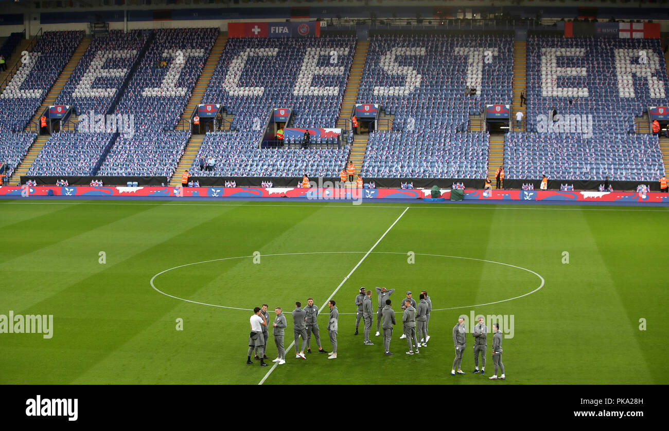 England players on the pitch before the International Friendly at The ...