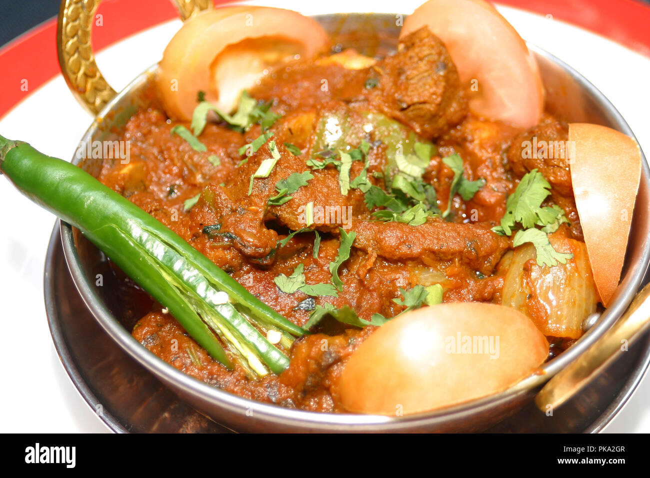 Indian cuisine fine dining Stock Photo - Alamy