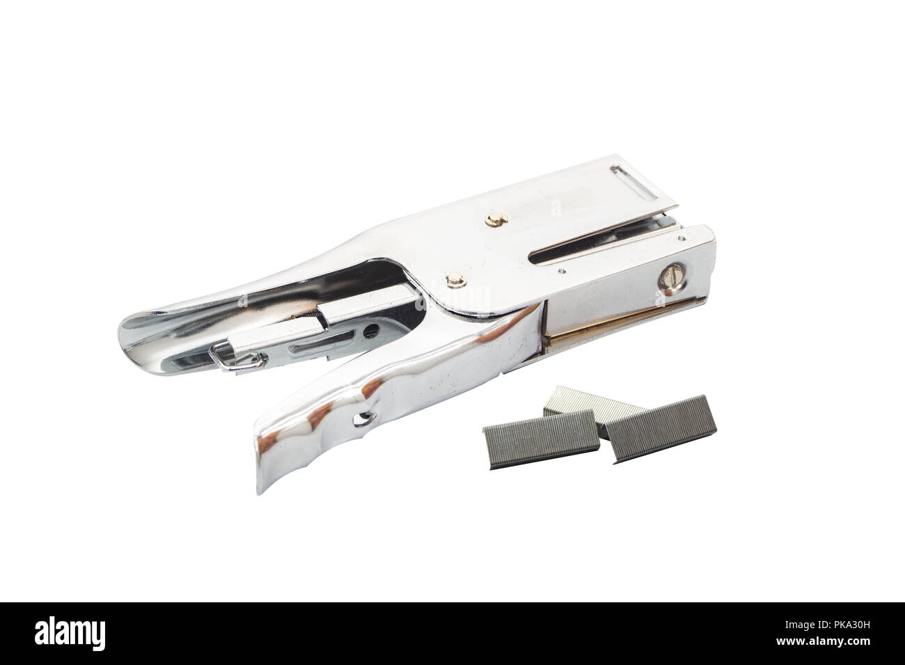 stapler isolated on white background Stock Photo - Alamy