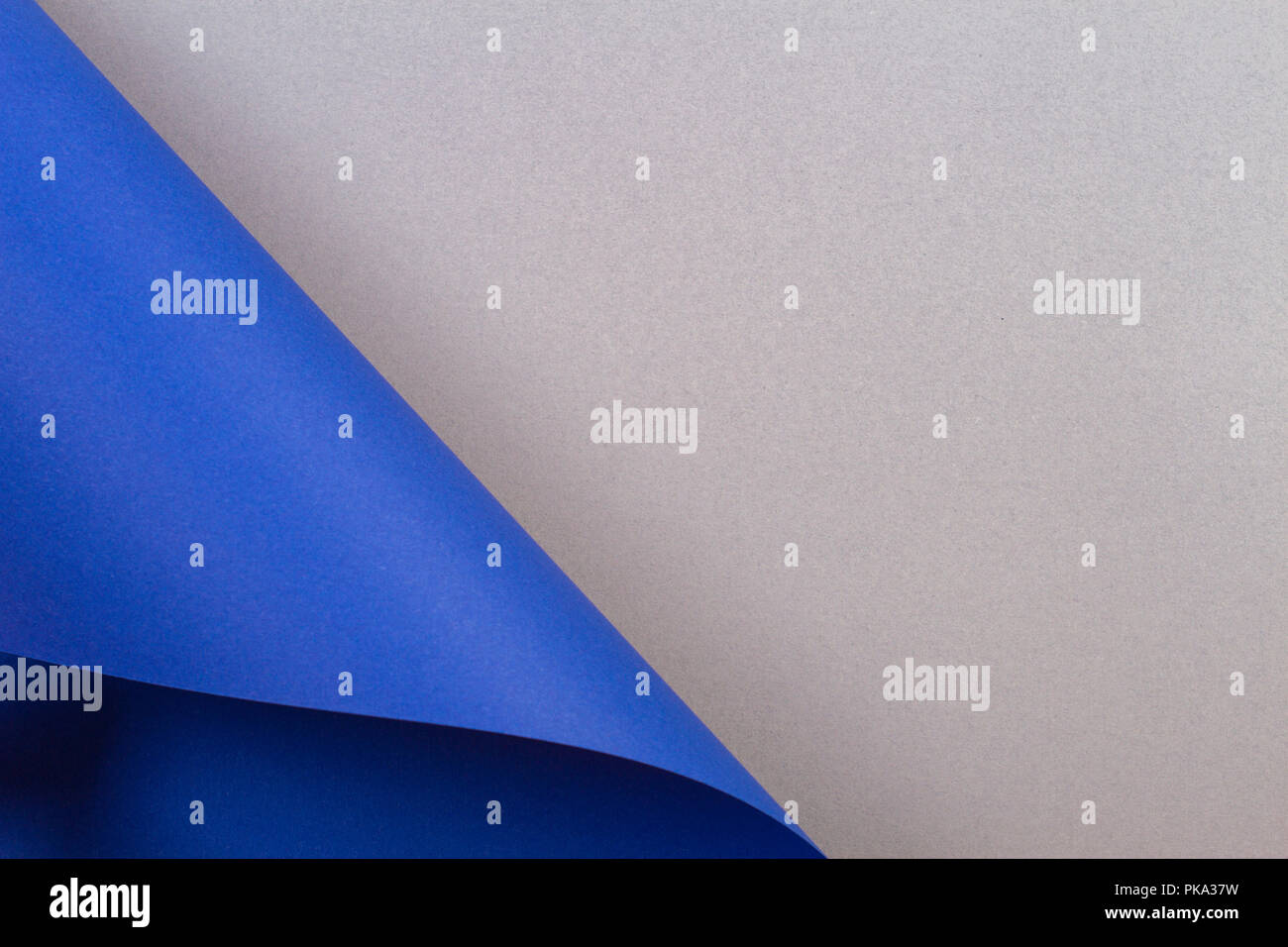 Abstract geometric shape gray and blue color paper background Stock ...