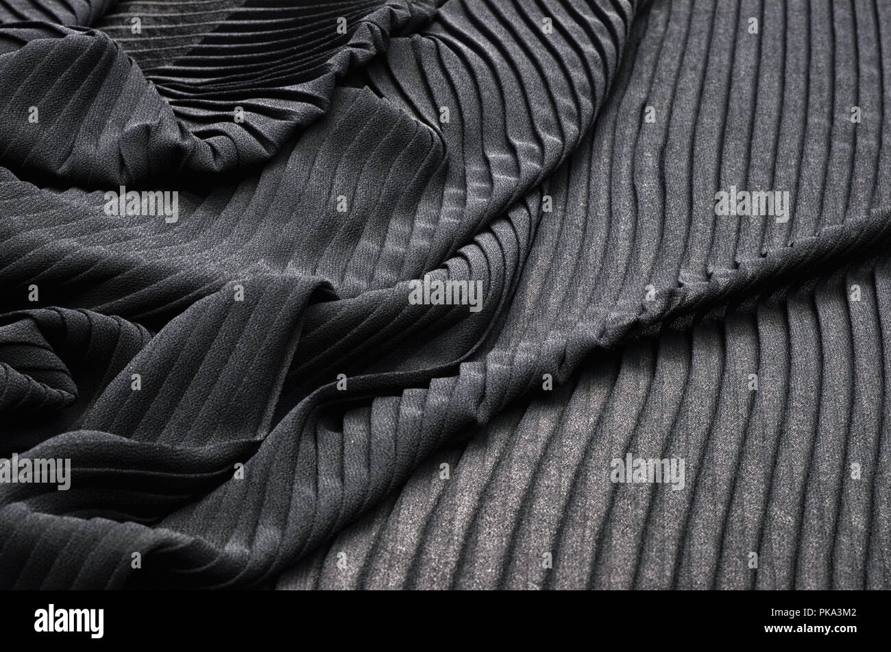 Plisset black from polyamide Stock Photo - Alamy