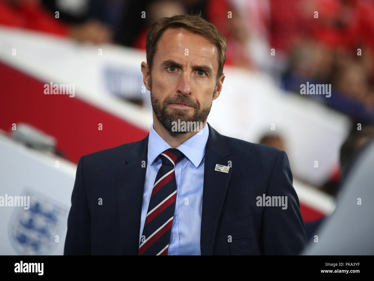 Engalnd manager Gareth Southgate before the International Friendly at ...
