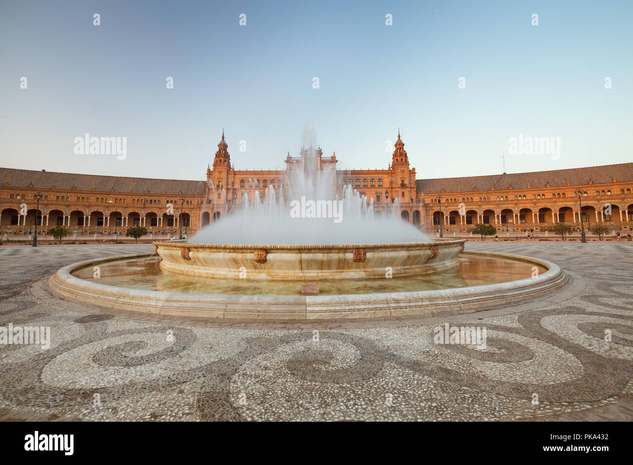 Seville, Spain. Spanish square (Plaza de Espana Stock Photo - Alamy