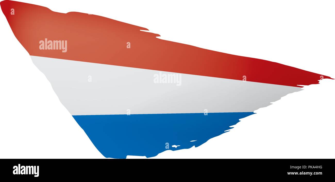 Netherlands flag, vector illustration on a white background Stock ...