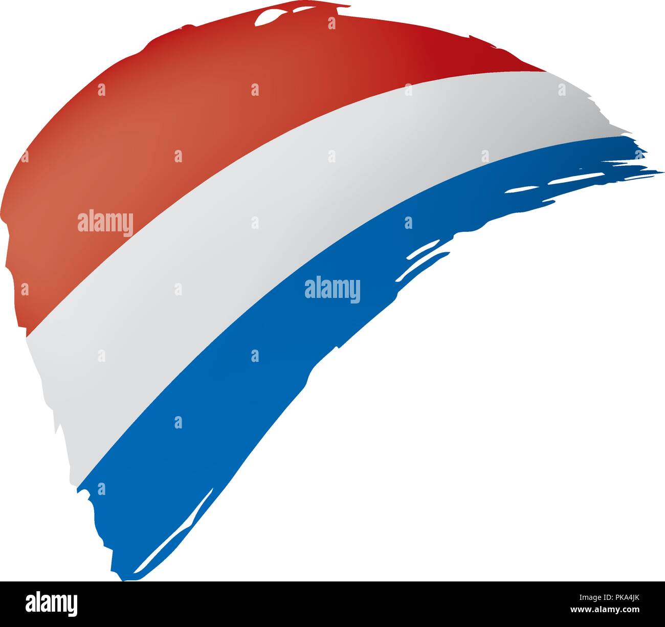 Netherlands flag, vector illustration on a white background Stock ...