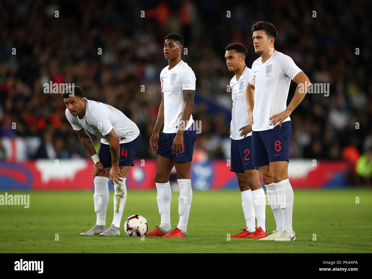England's Kyle Walker, Marcus Rashford, Trent Alexander-Arnold and ...