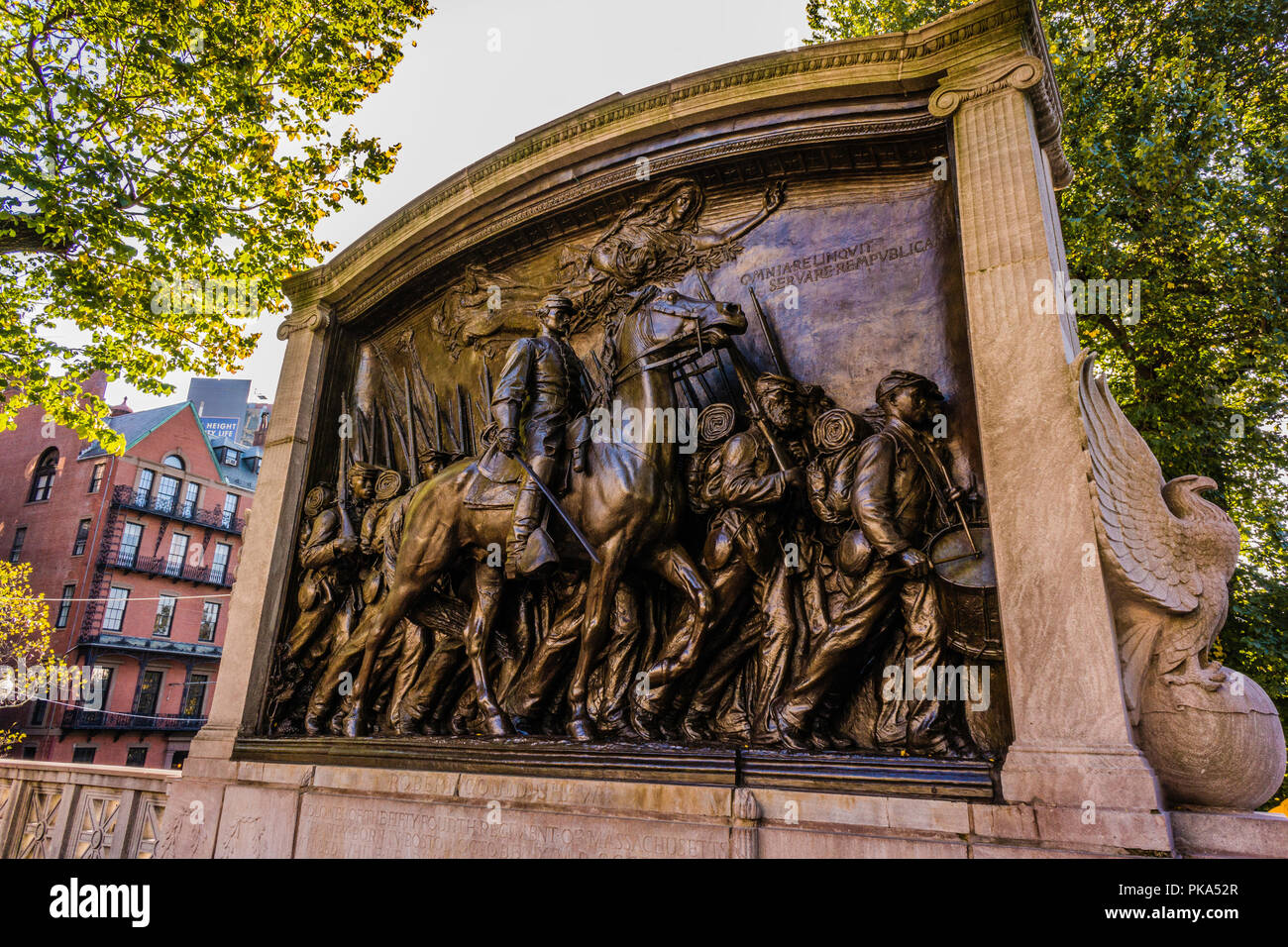 Robert gould shaw memorial hi-res stock photography and images - Alamy