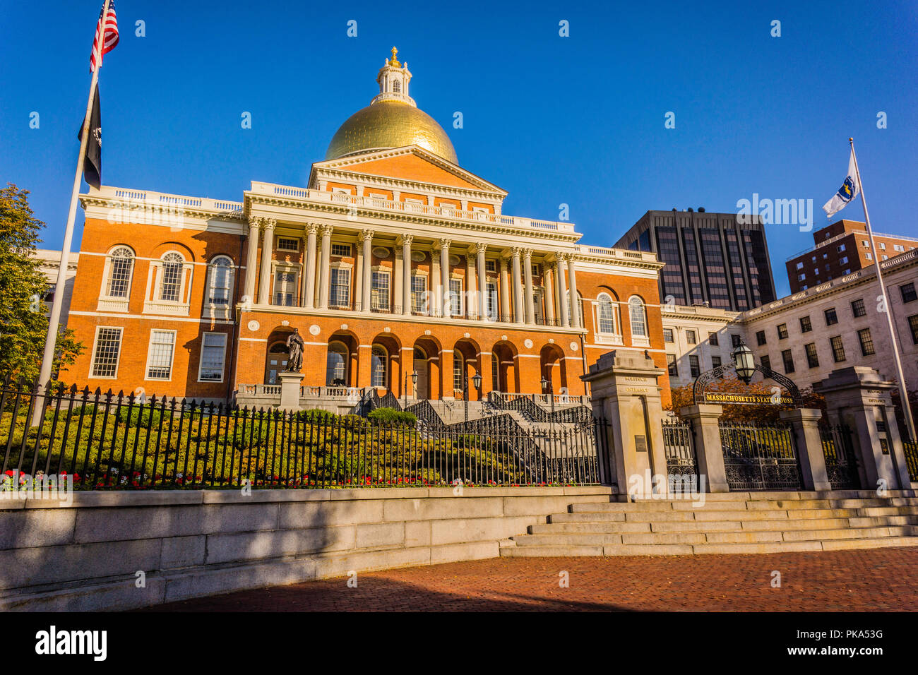 Boston state house kennedy hi-res stock photography and images - Alamy