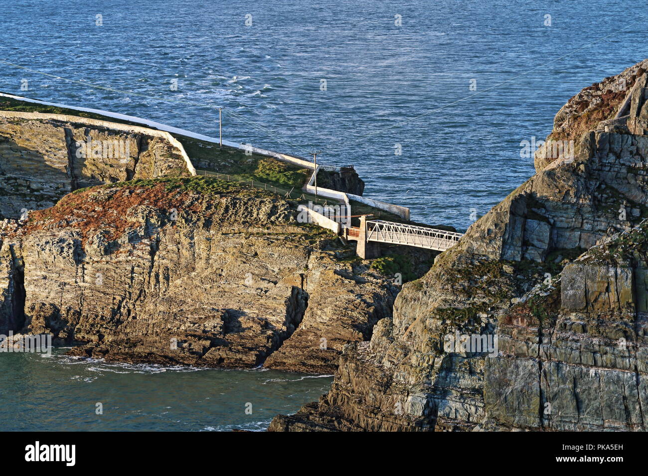 South Stack Lighthouse, Anglesey, North Wales, United Kingdom Stock ...