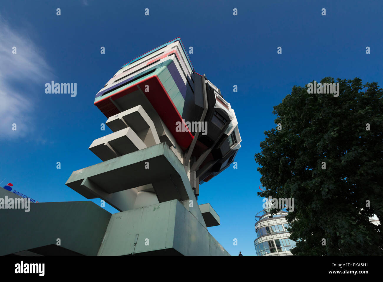 Berlin, Germany: 20th August 2018: Bierpinsel building in the Steglitz ...