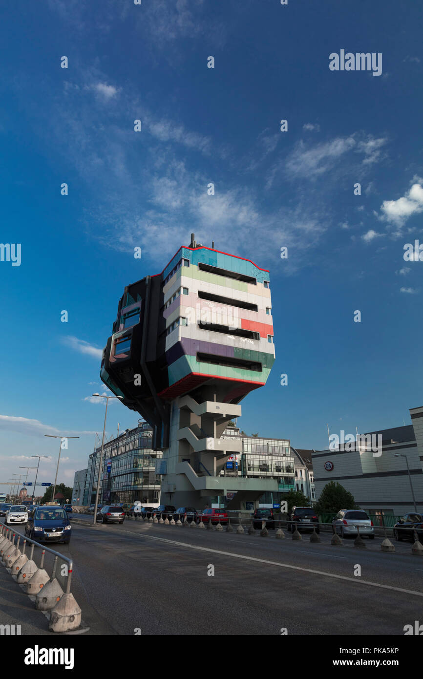 Berlin, Germany: 20th August 2018: Bierpinsel building in the Steglitz ...