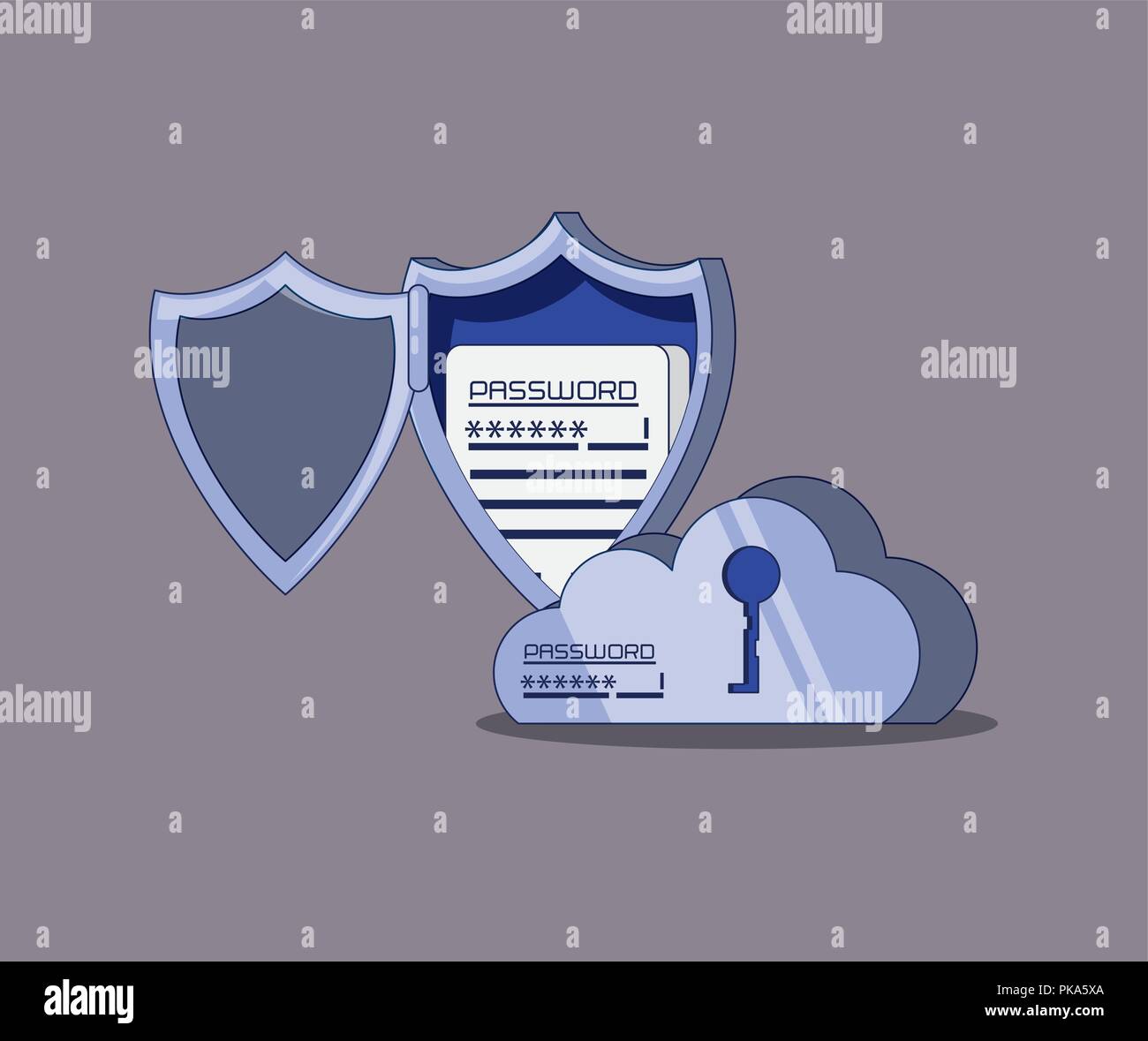 data security with shield vector illustration design Stock Vector Image ...