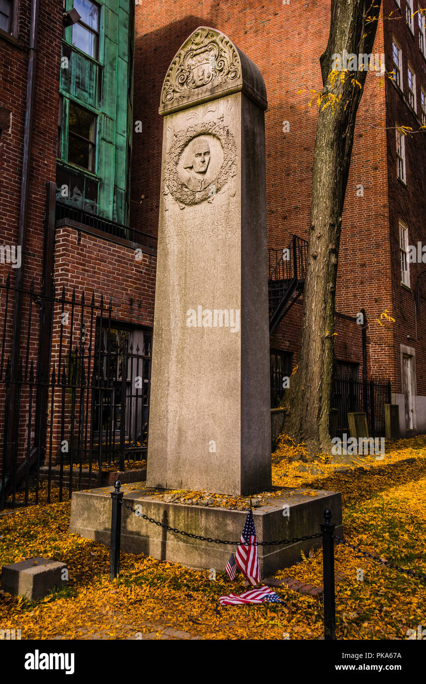 Granary Burying Ground Boston, Massachusetts, USA Stock Photo - Alamy