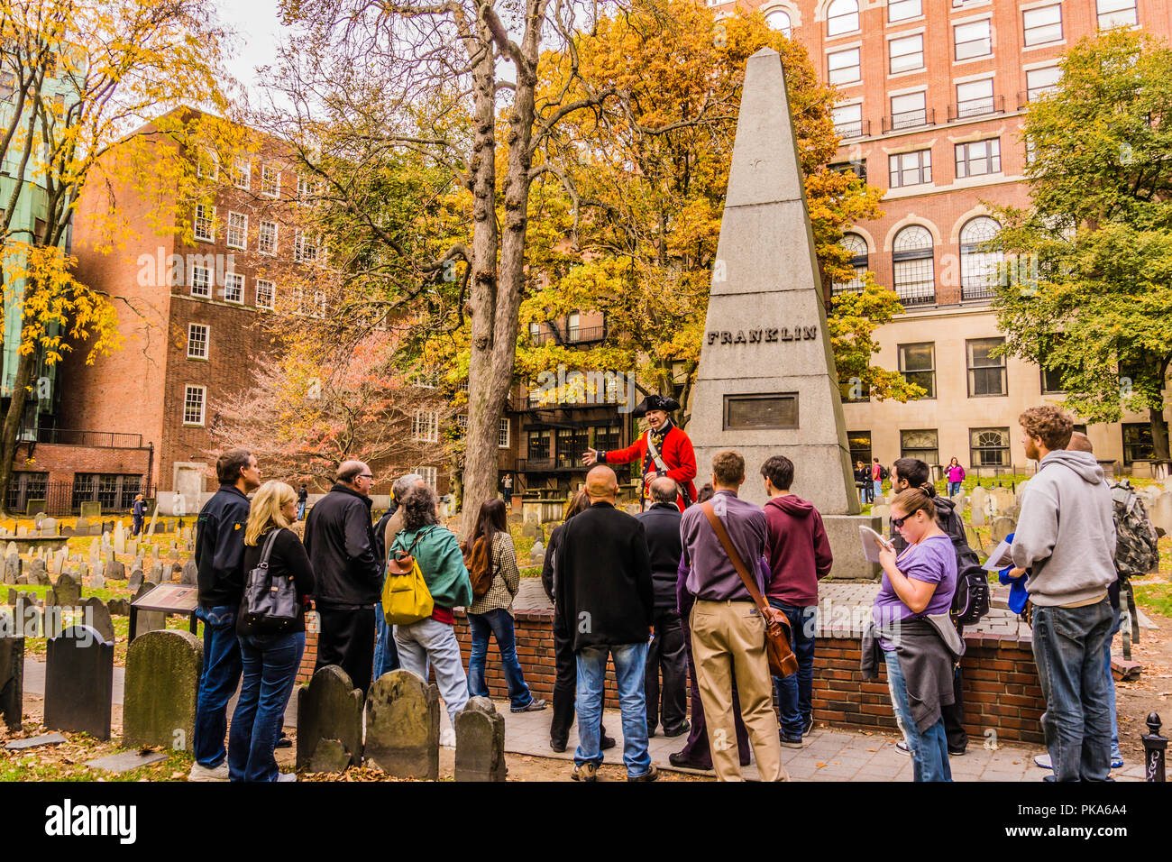 Granary Burying Ground Boston, Massachusetts, USA Stock Photo - Alamy