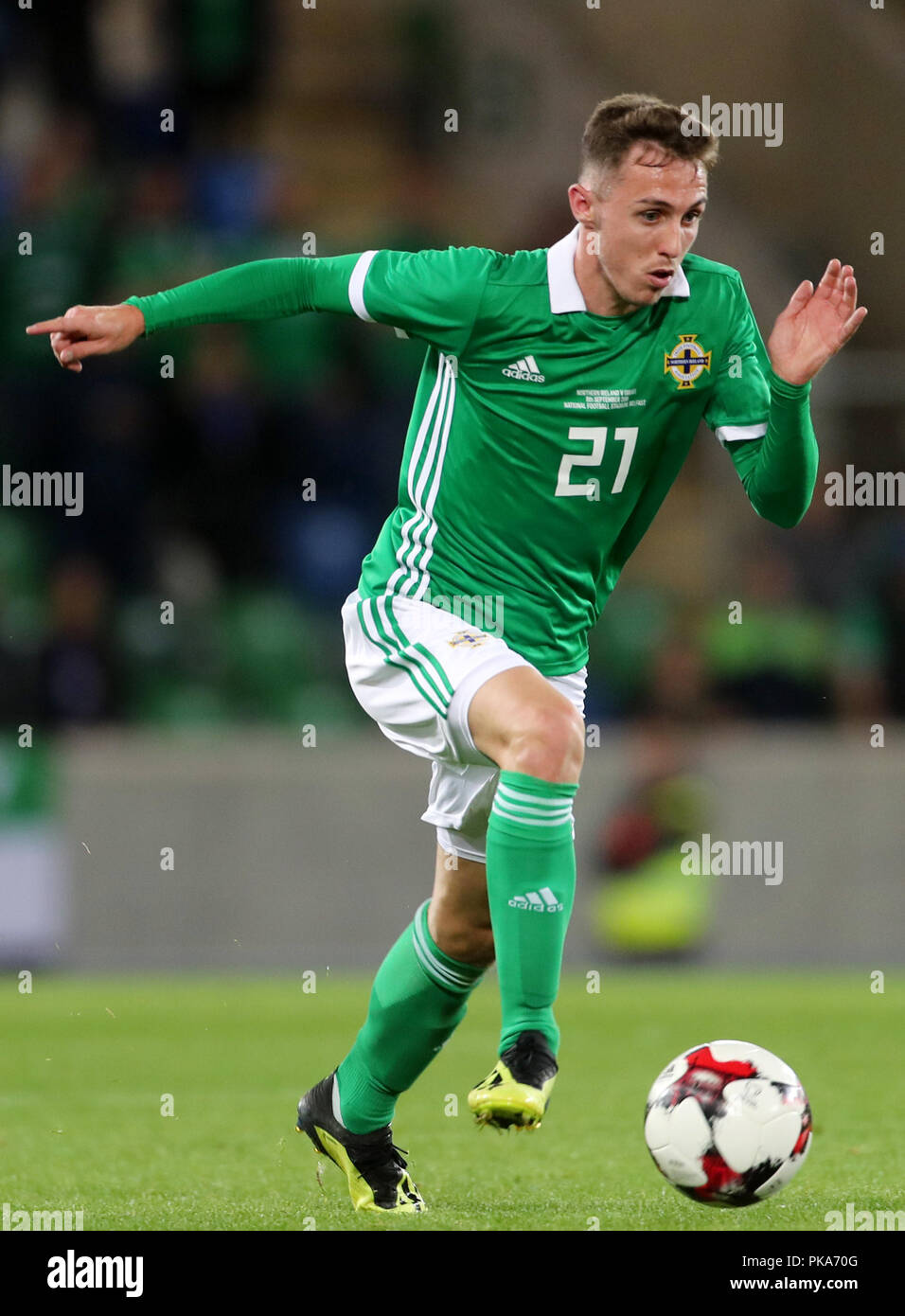 Northern Ireland's Gavin Whyte during the International Friendly at ...