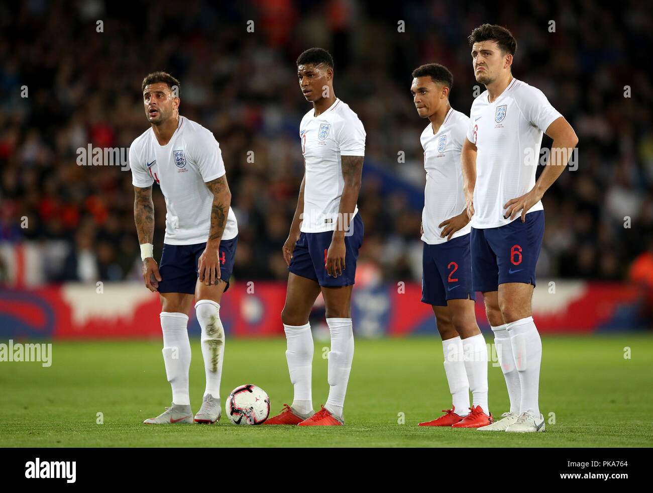England's Kyle Walker, Marcus Rashford, Trent Alexander-Arnold and ...