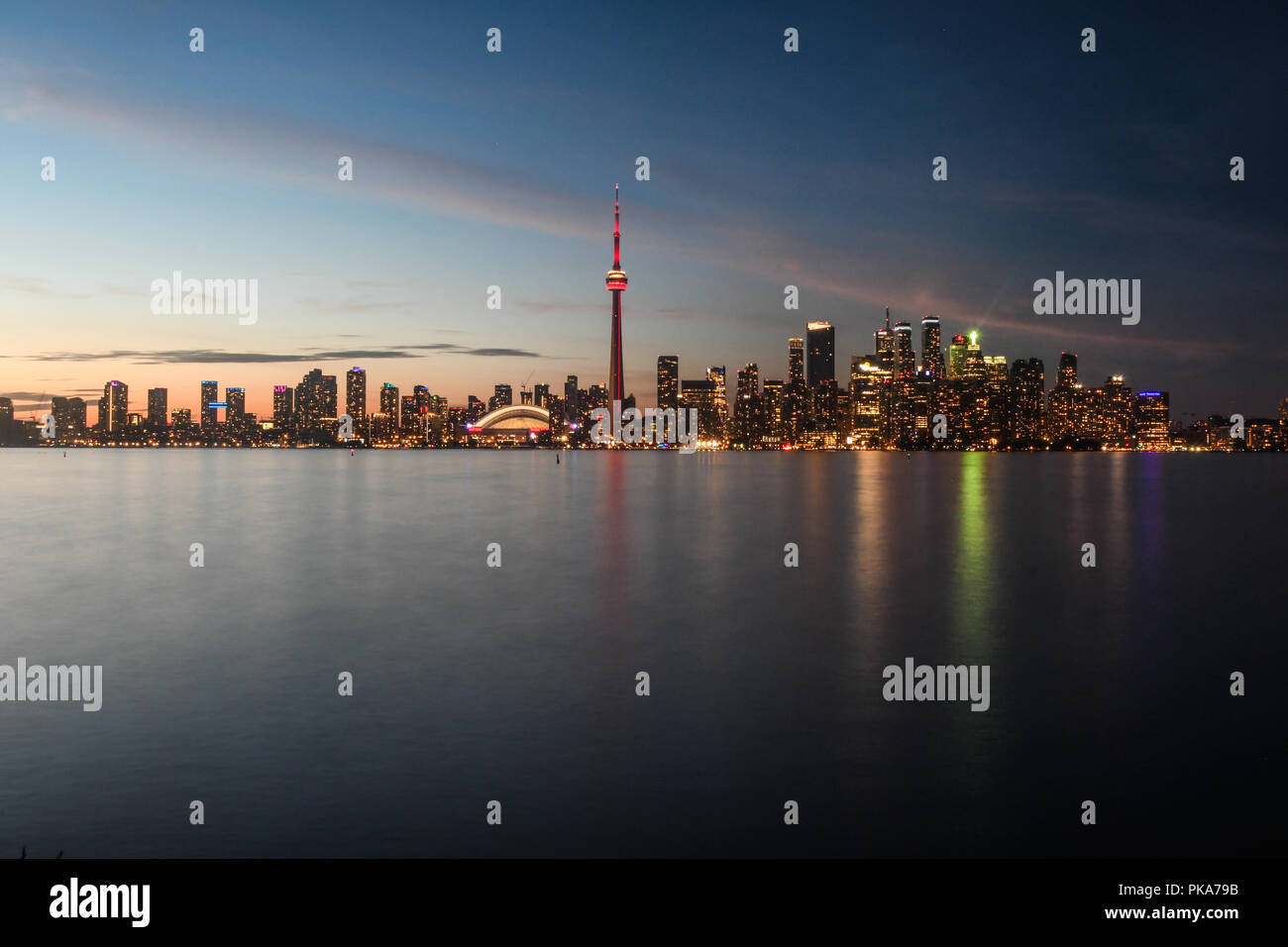 Toronto Skyline view from Toronto Island Stock Photo - Alamy