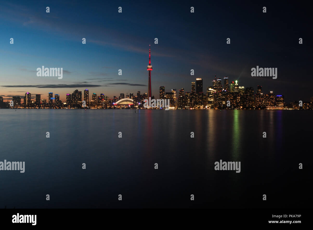 Toronto Skyline view from Toronto Island Stock Photo - Alamy