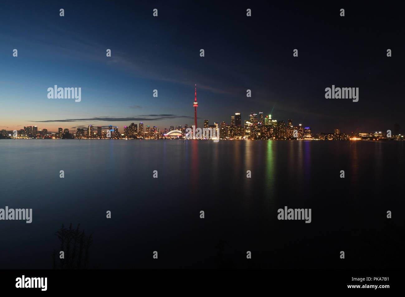 Toronto Skyline view from Toronto Island Stock Photo - Alamy