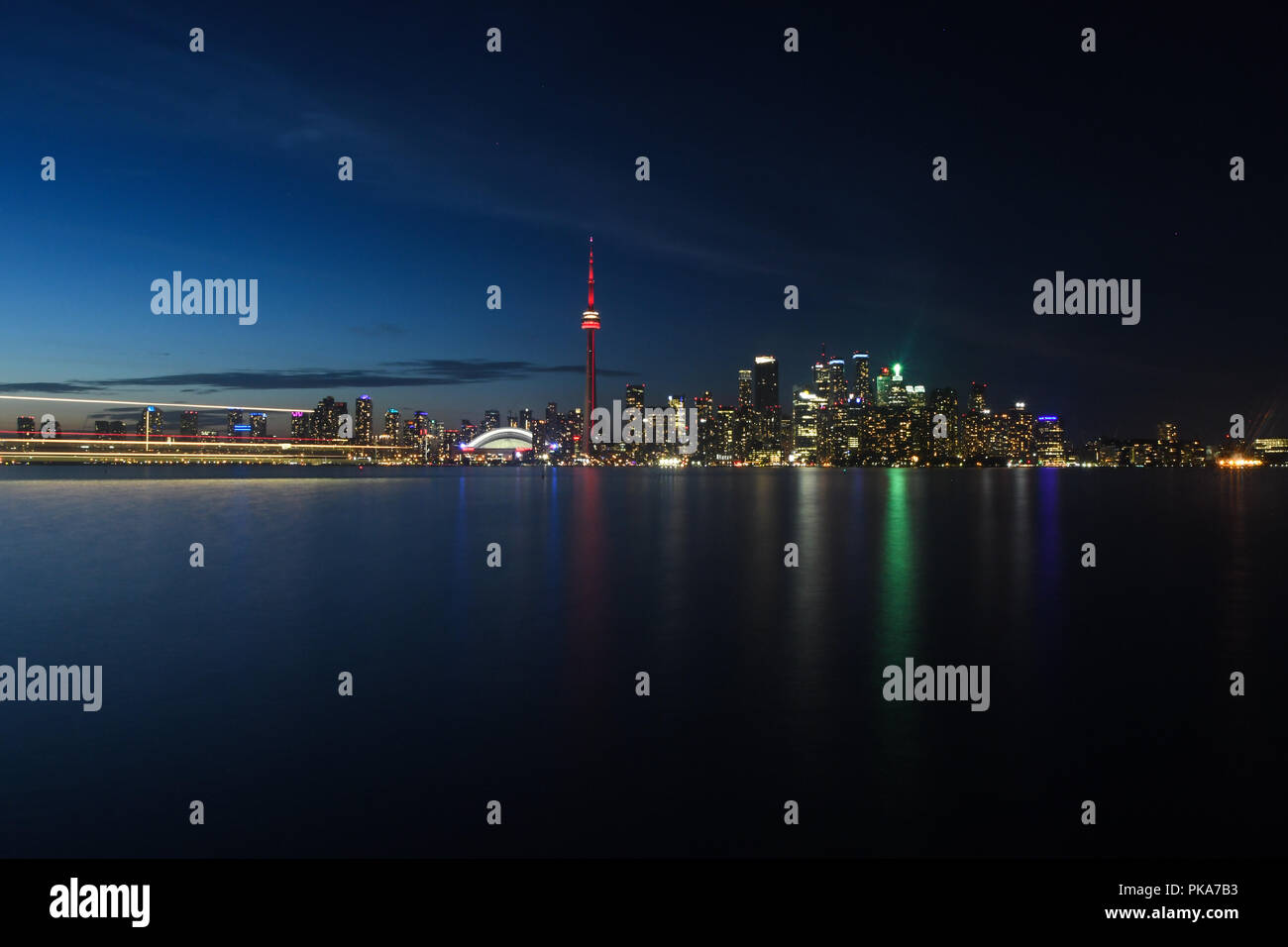 Toronto Skyline view from Toronto Island Stock Photo - Alamy