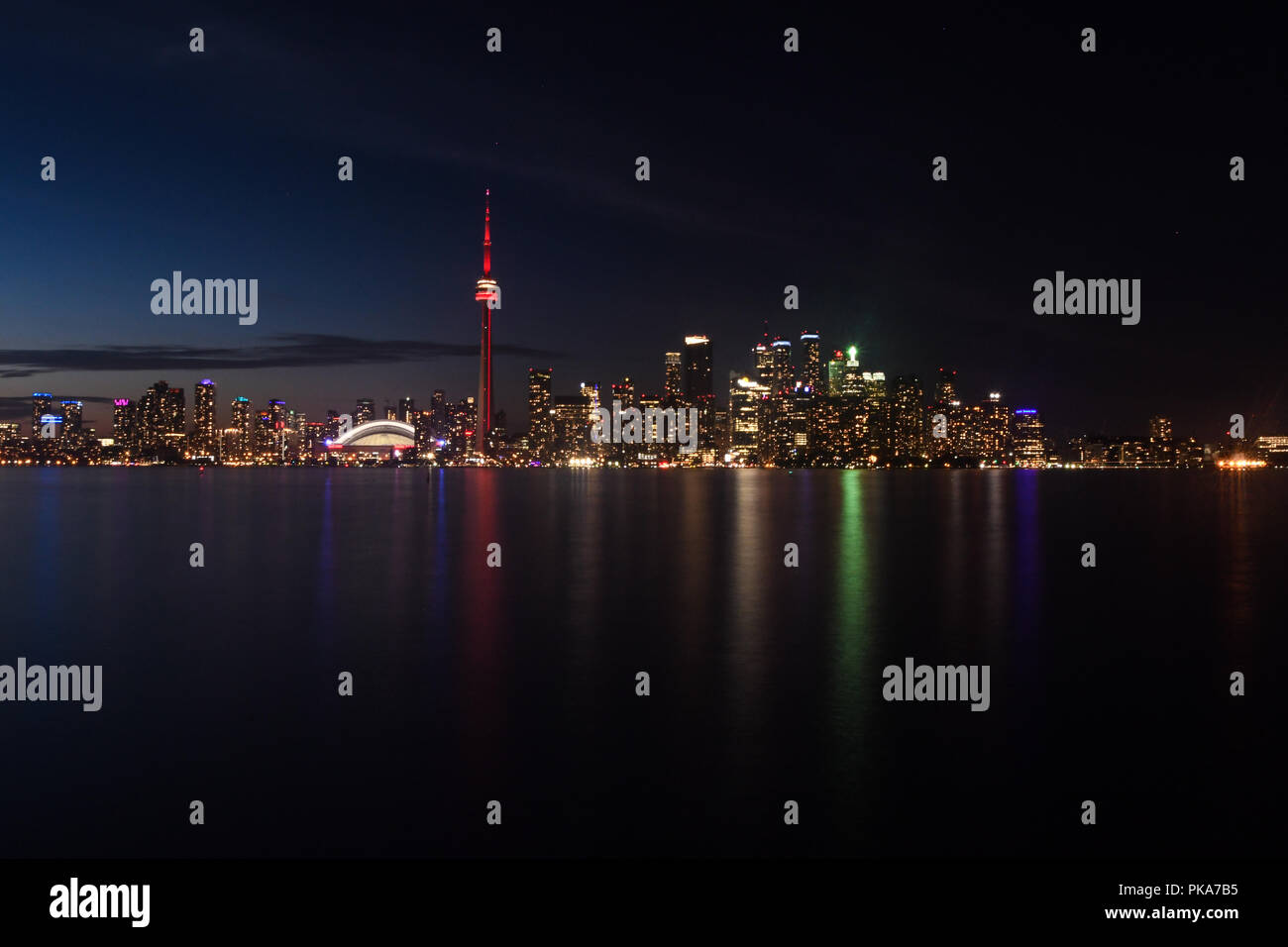 Toronto Skyline view from Toronto Island Stock Photo - Alamy