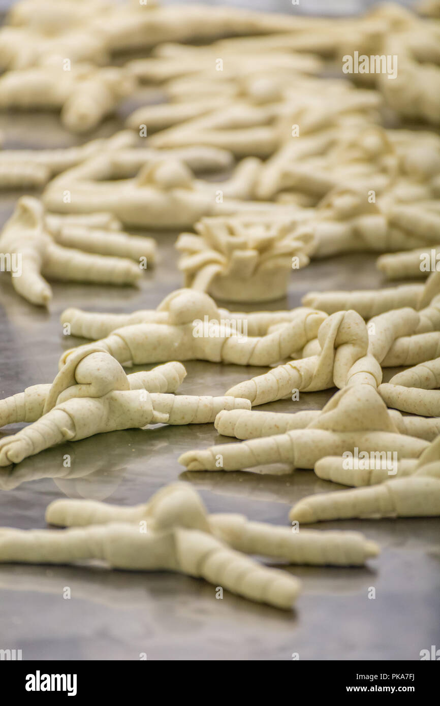 Italian raw bread in ferrarese style Stock Photo - Alamy