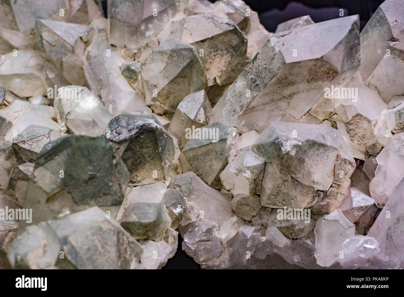 Background of the texture of the faces of the crystals is shot close-up ...