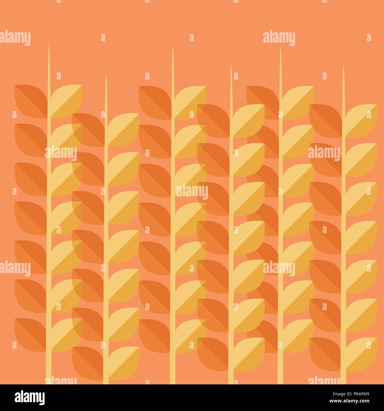 wheat spikes pattern background vector illustration design Stock Vector ...