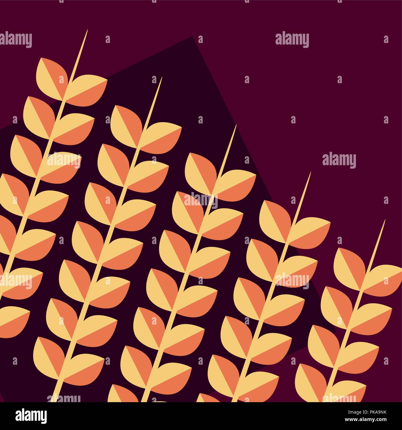 wheat spikes pattern background vector illustration design Stock Vector ...