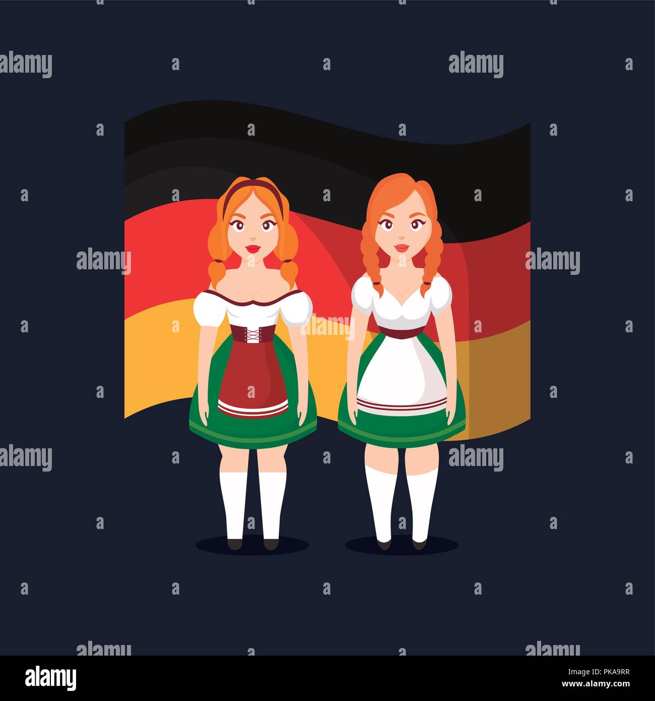 European women traditional dress Stock Vector Images - Alamy