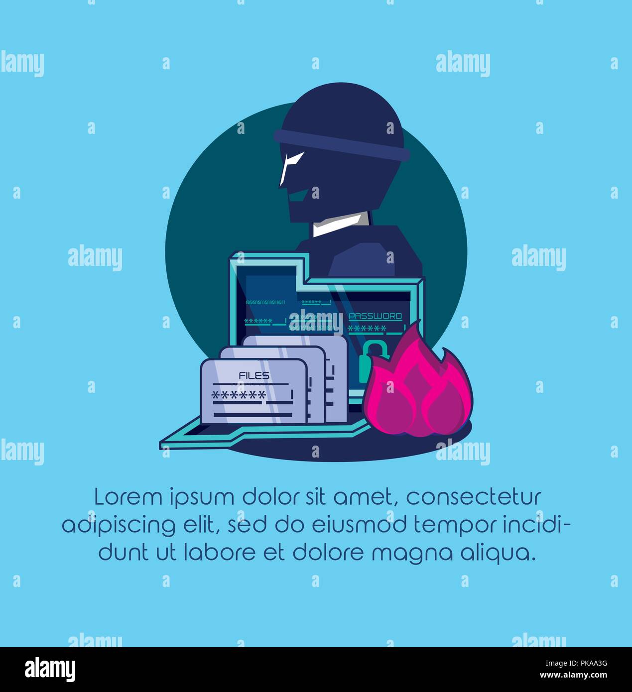 infographic of privacy police design with detective and related icons ...