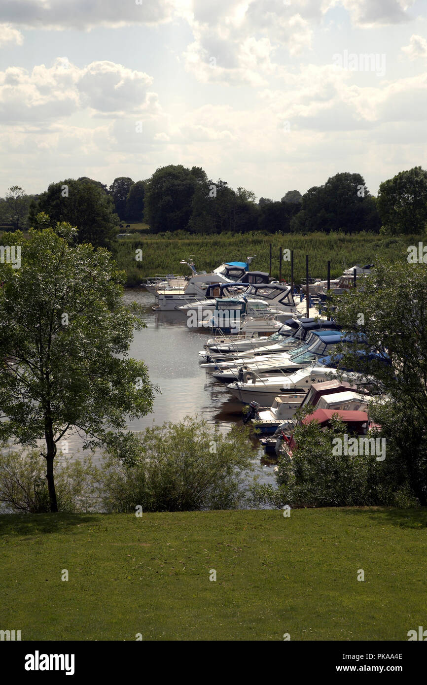 Boats at Naburn Marina on a sunny day in York, England Stock Photo - Alamy