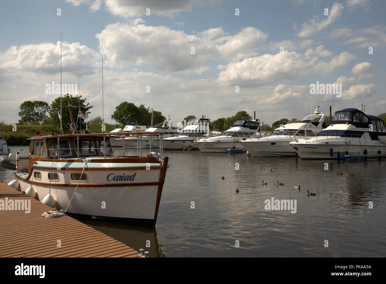 Boats at Naburn Marina on a sunny day in York, England Stock Photo - Alamy