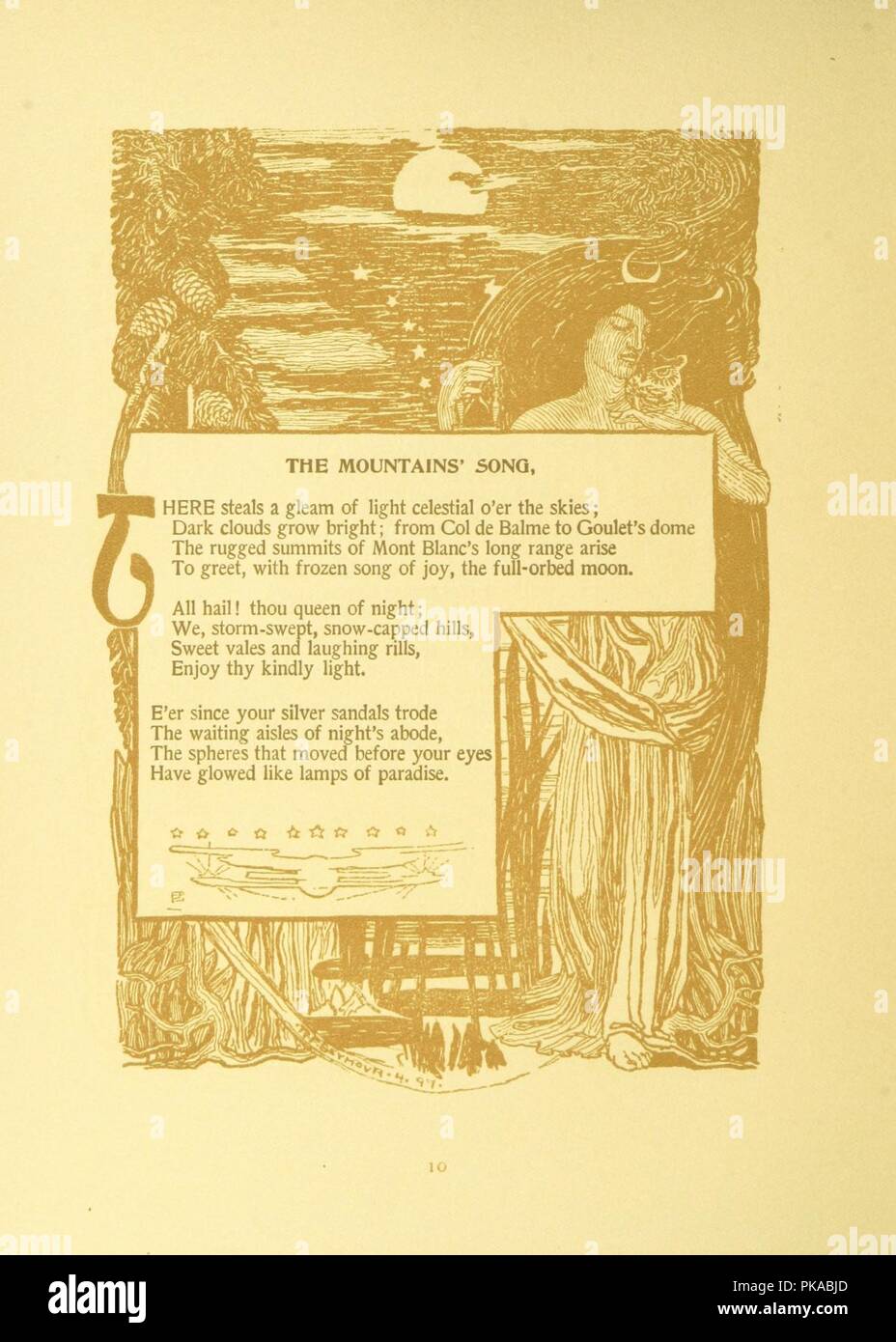 Image from page 14 of 'Poems on Mont Blanc and Switzerland ...