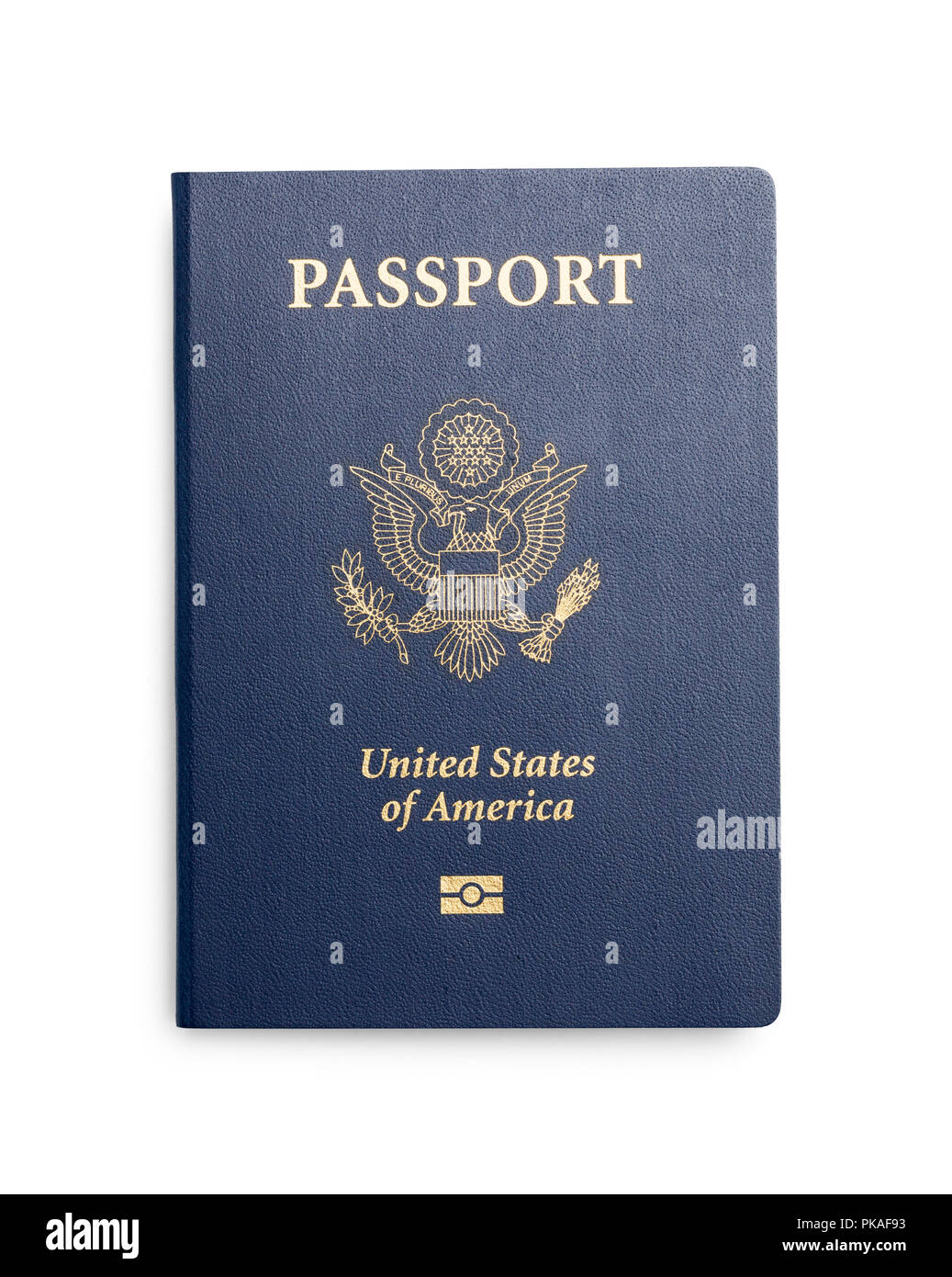 New Closed United States Passport Isolated on White Background Stock ...