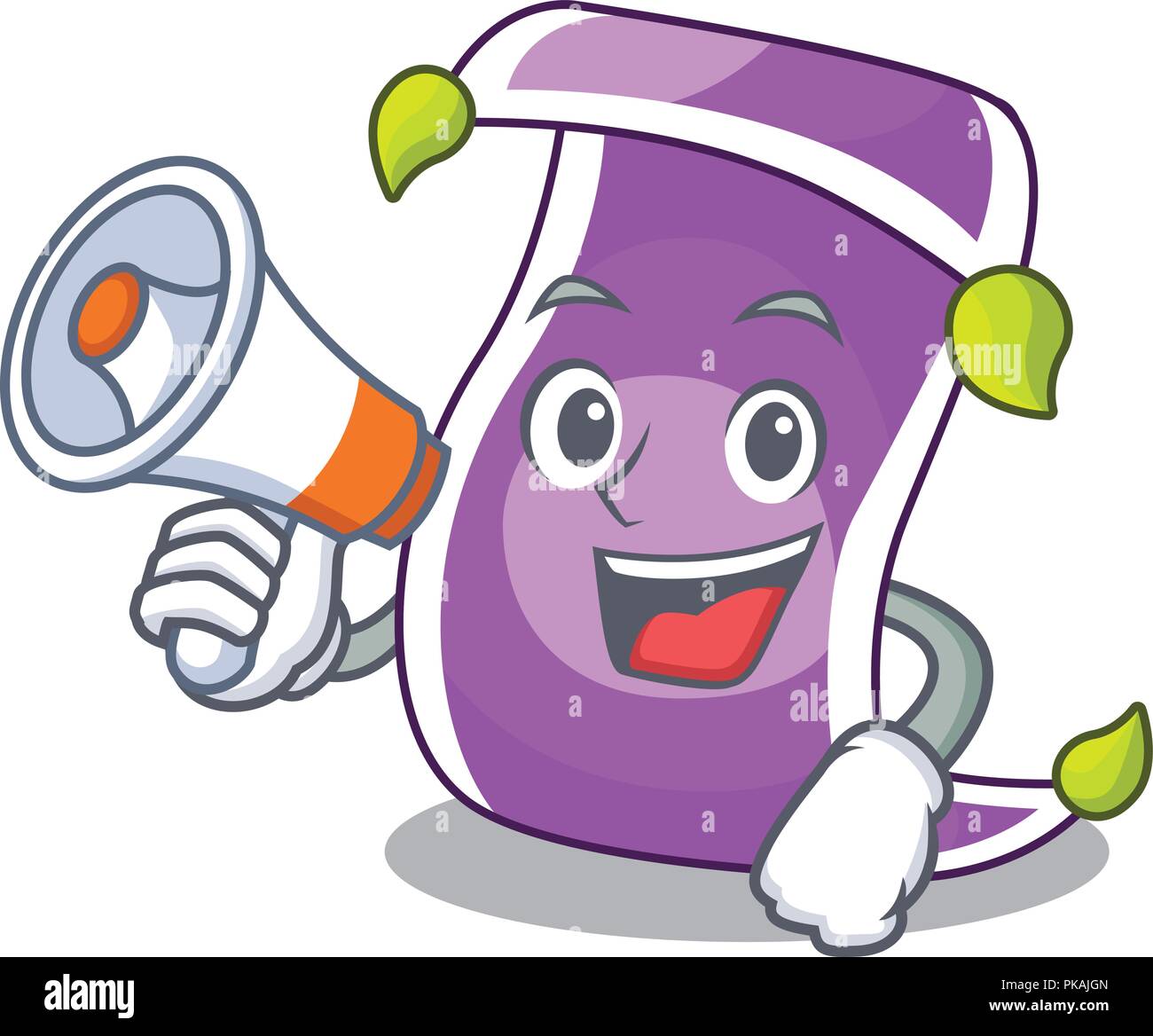 With megaphone cartoon oriental magic carpet on the show Stock Vector ...