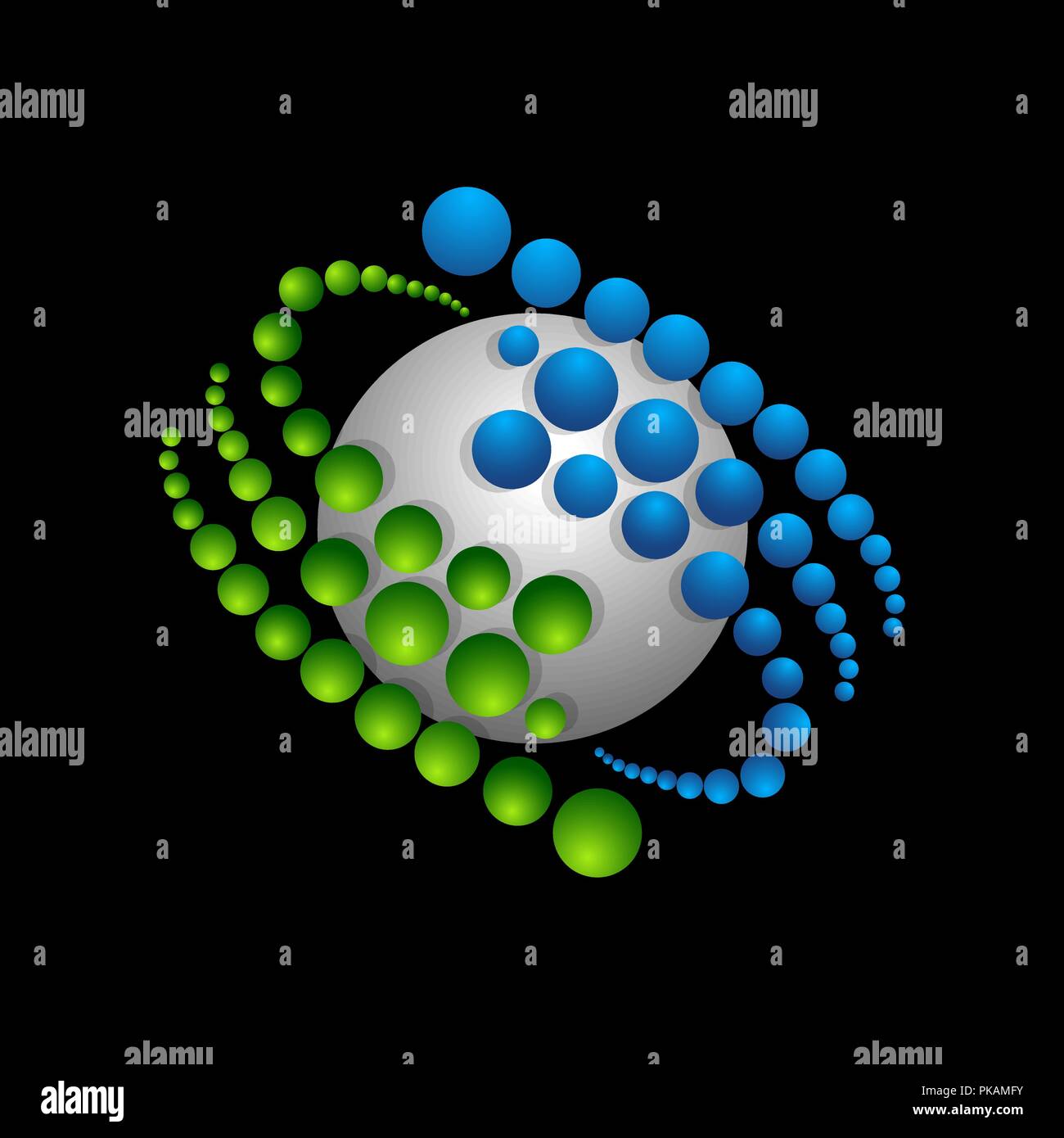 Vector Planet and orbit logo abstract vector design Stock Vector Image ...