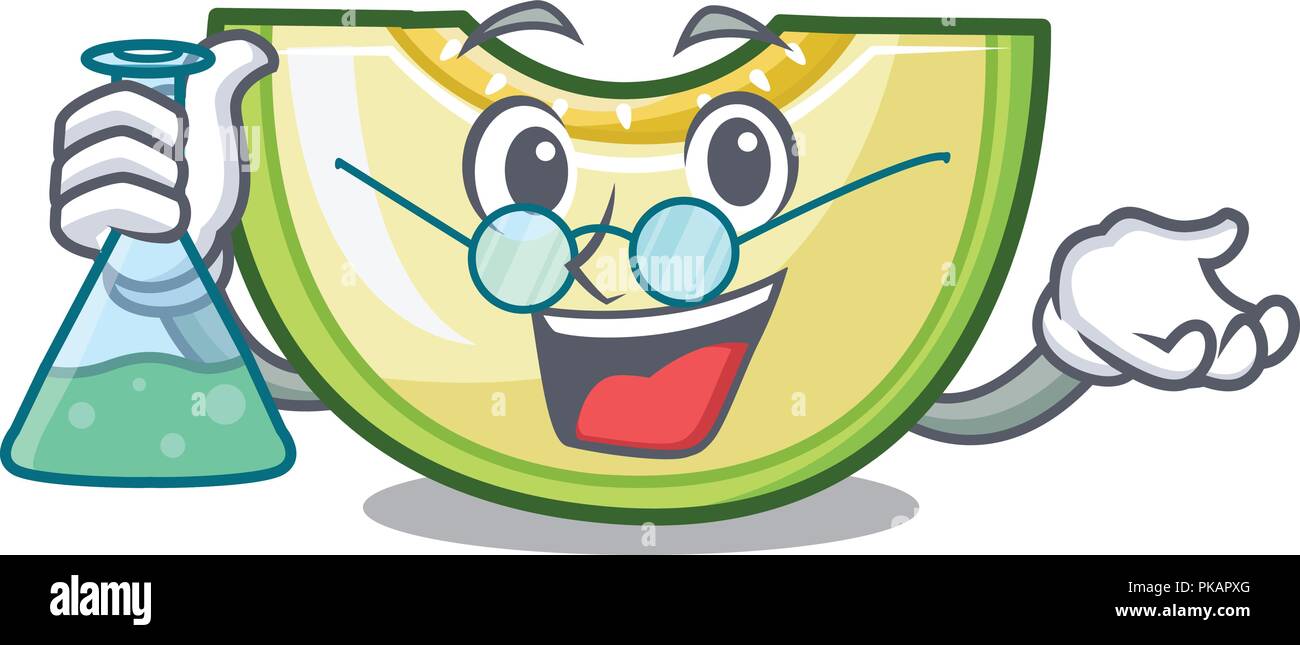 Professor fresh melon slice in the frezeer cartoon Stock Vector Image ...