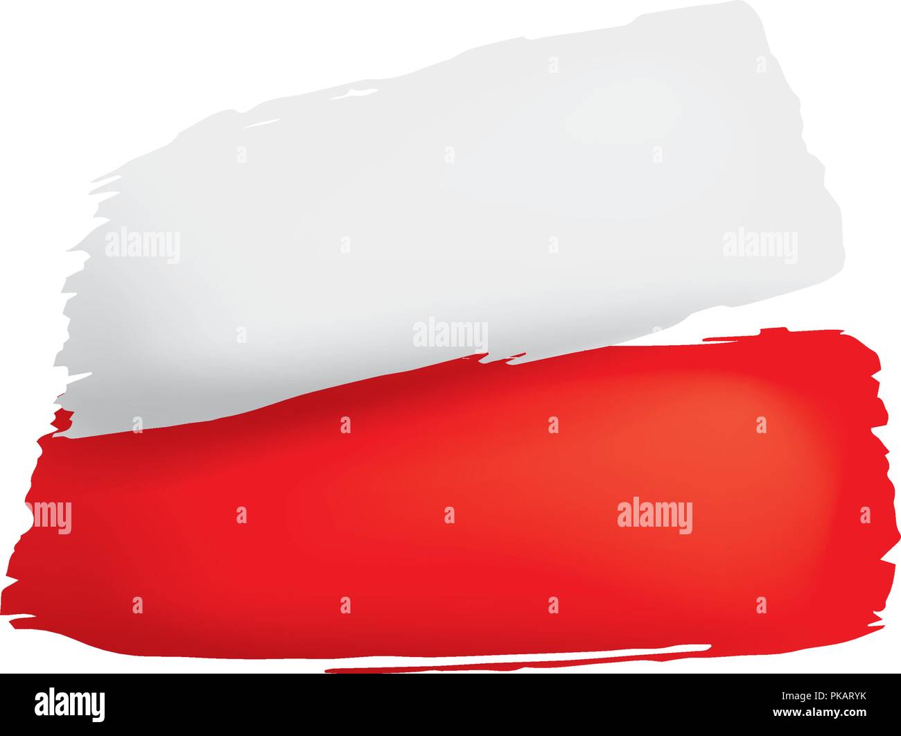 Poland flag, vector illustration on a white background Stock Vector ...