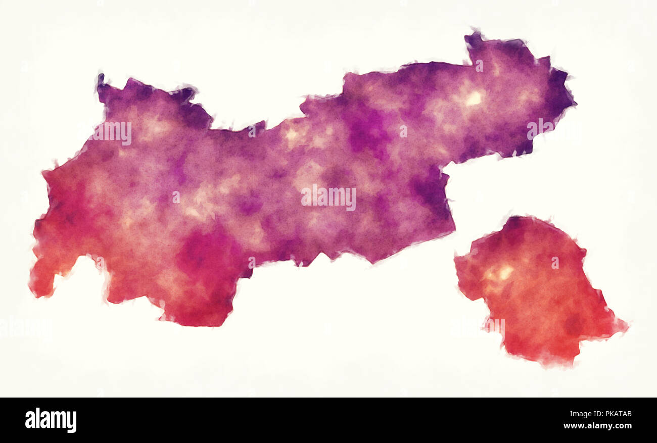 Tyrol map hi-res stock photography and images - Alamy