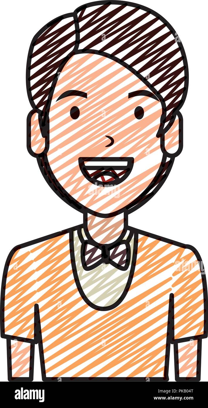 elegant and young man character vector illustration design Stock Vector ...