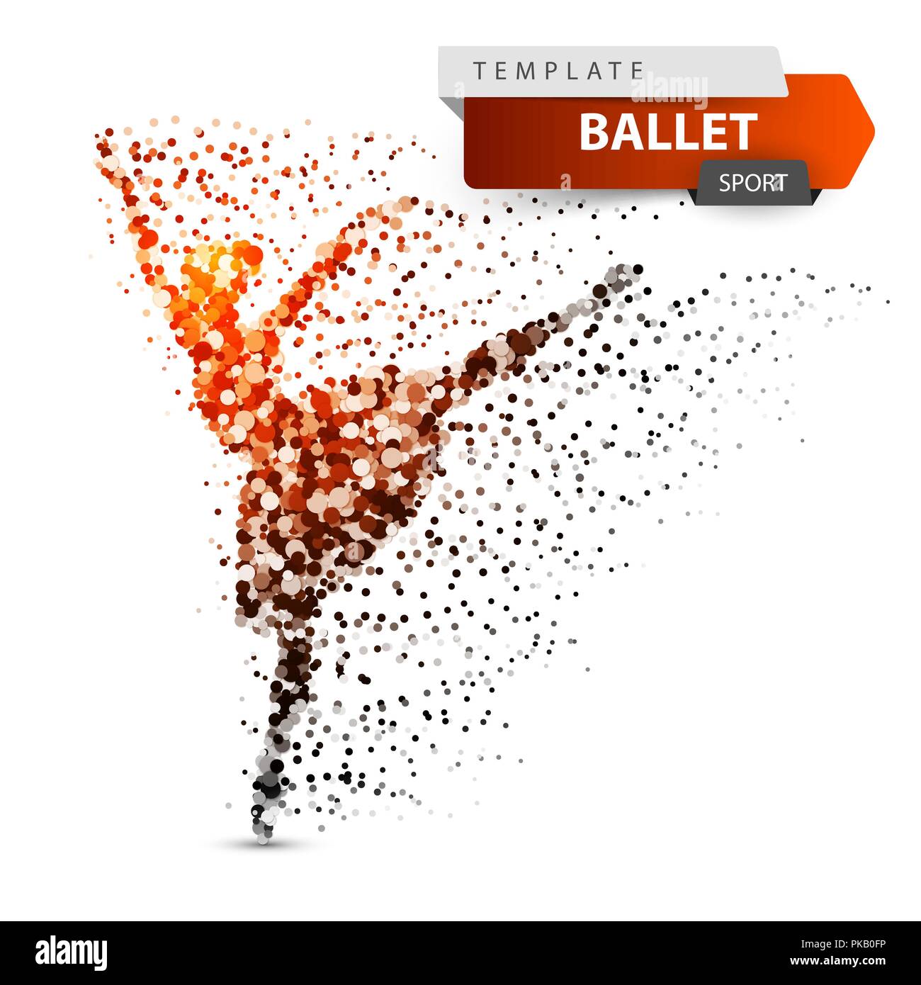 Ballet, dance, girl - dot illustration Stock Vector Image & Art - Alamy