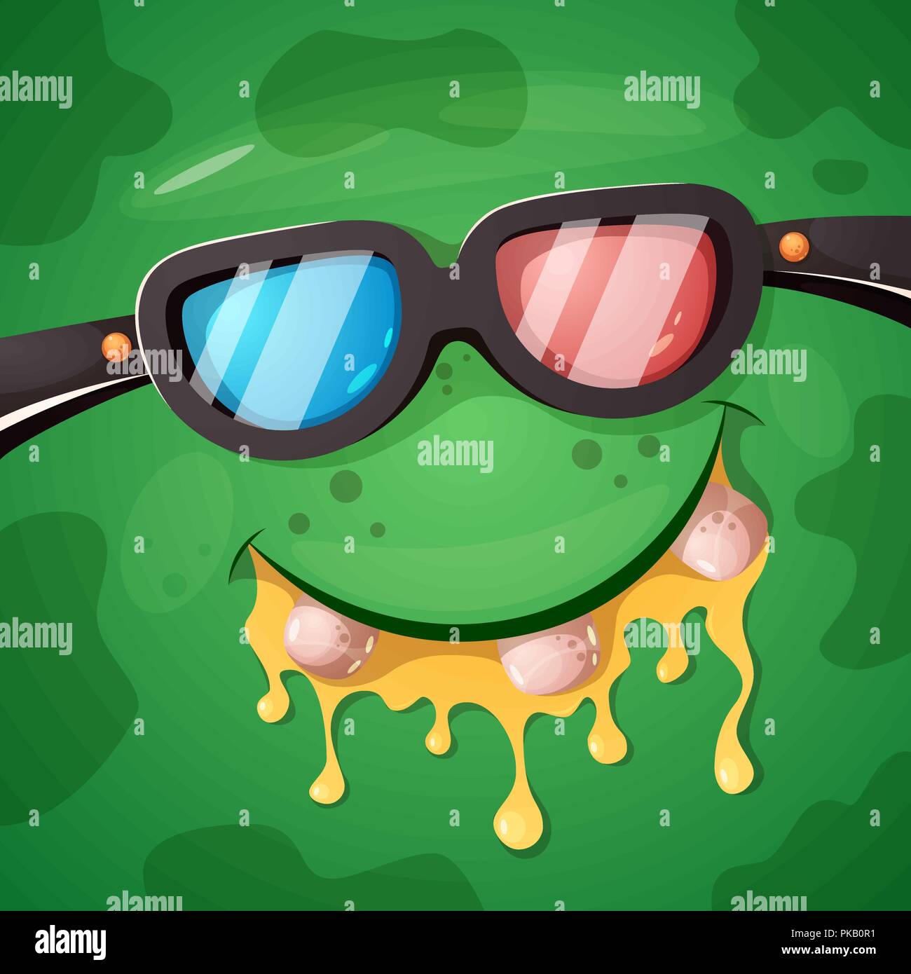 Cartoon funny, cute monster cinema character. Halloween illustration ...