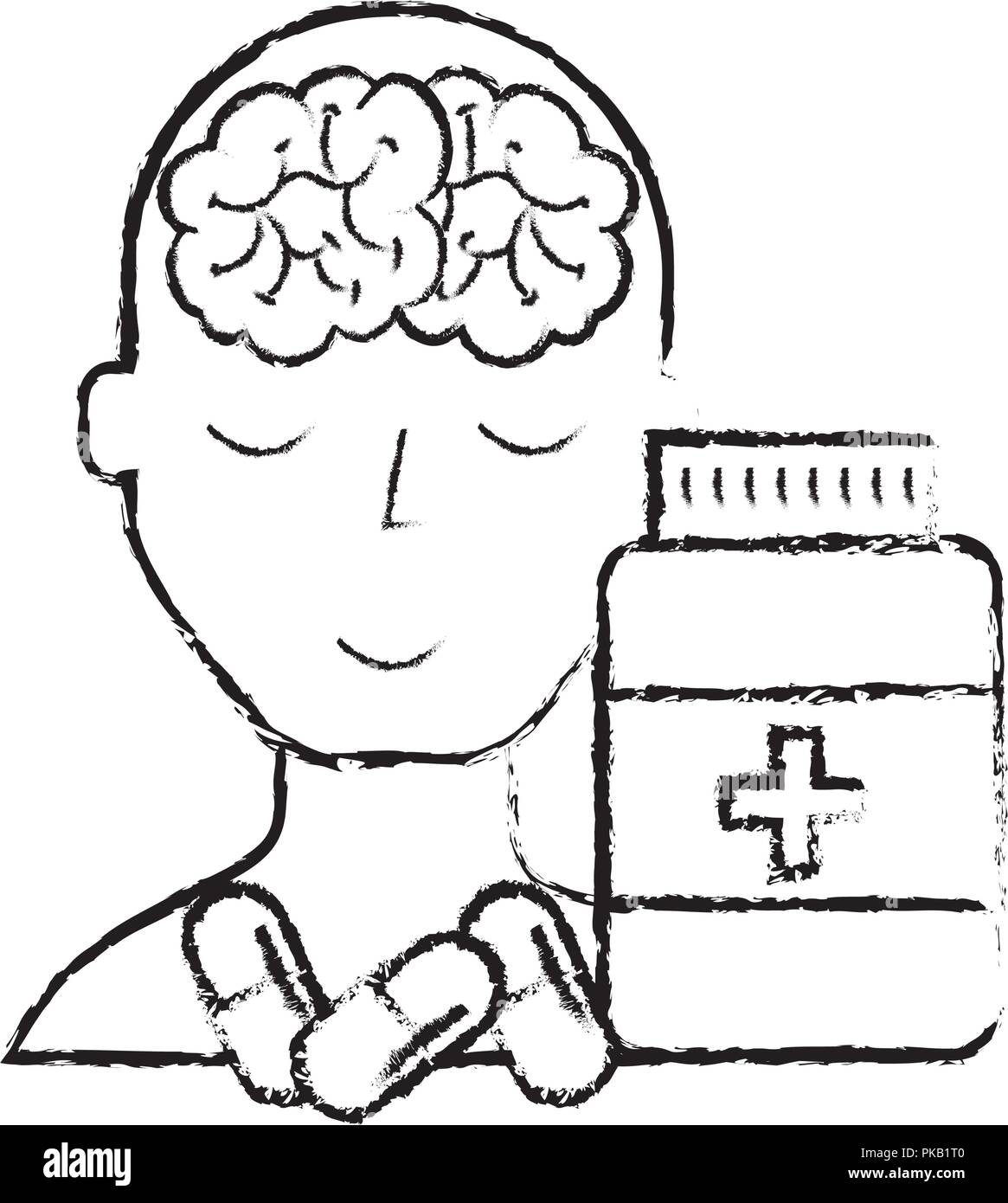 Concentration pill Stock Vector Images - Alamy