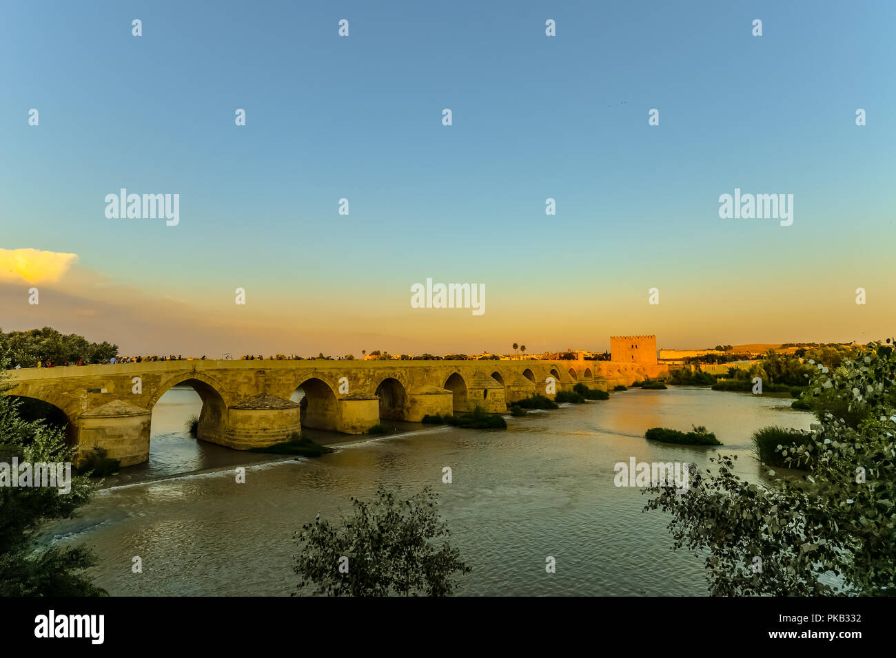 The Roman bridge in Cordoba - Spain Stock Photo - Alamy
