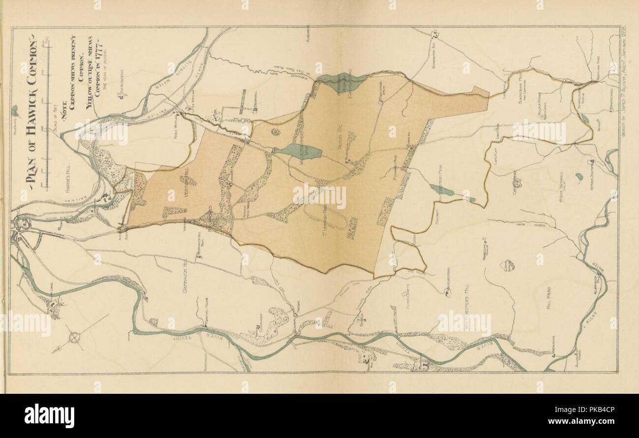 Map of hawick hi-res stock photography and images - Alamy