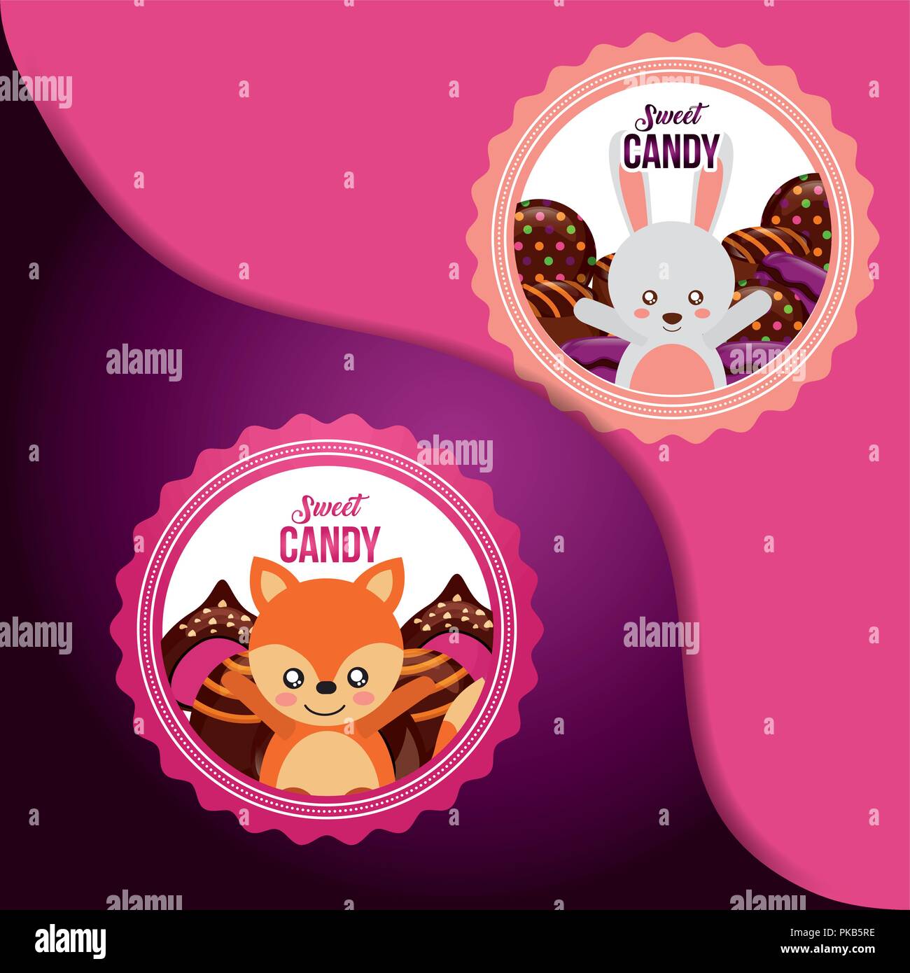 Candy chocolates sweets Stock Vector Images - Alamy