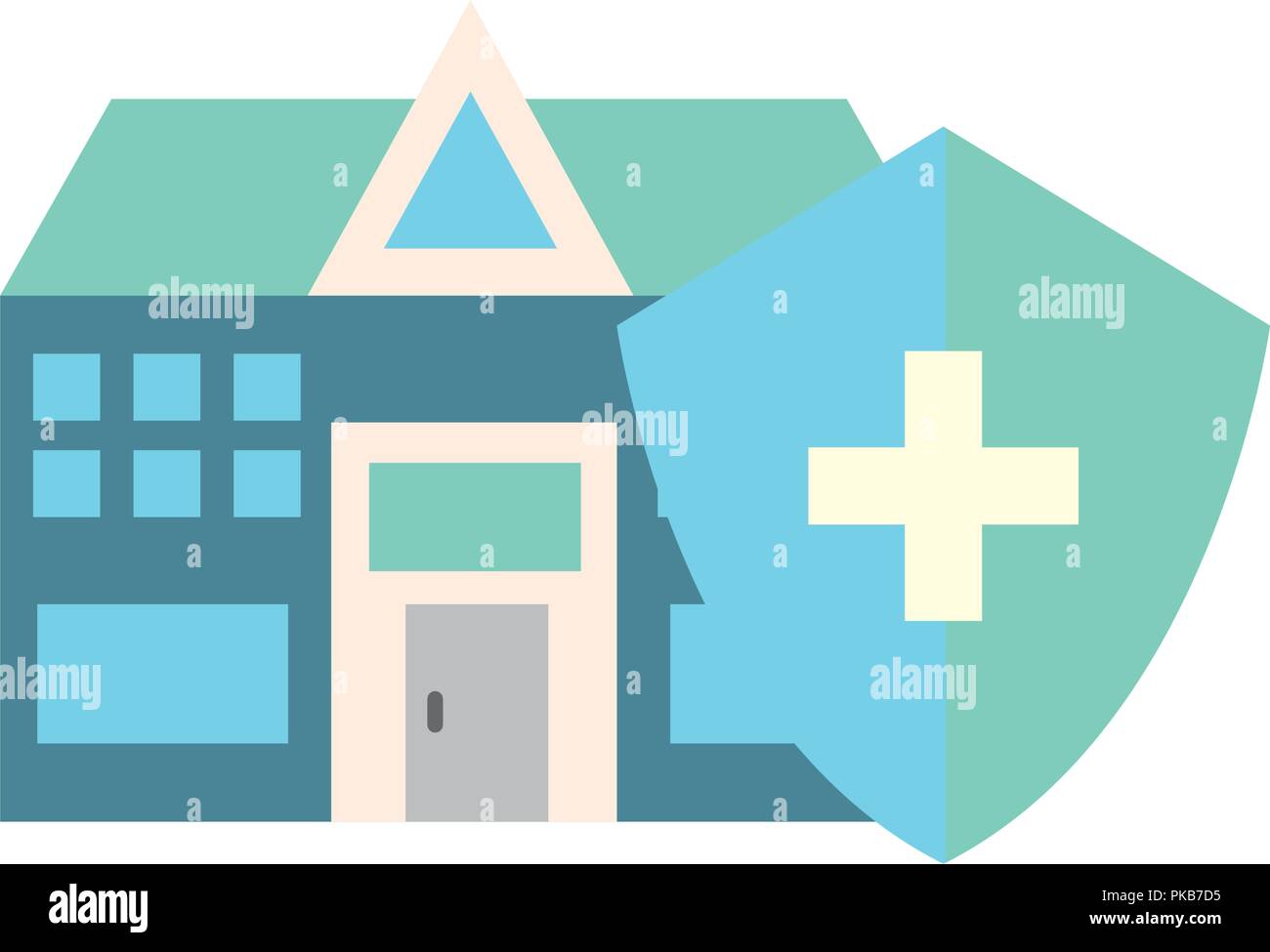 Hospital ward symbol Stock Vector Images - Alamy