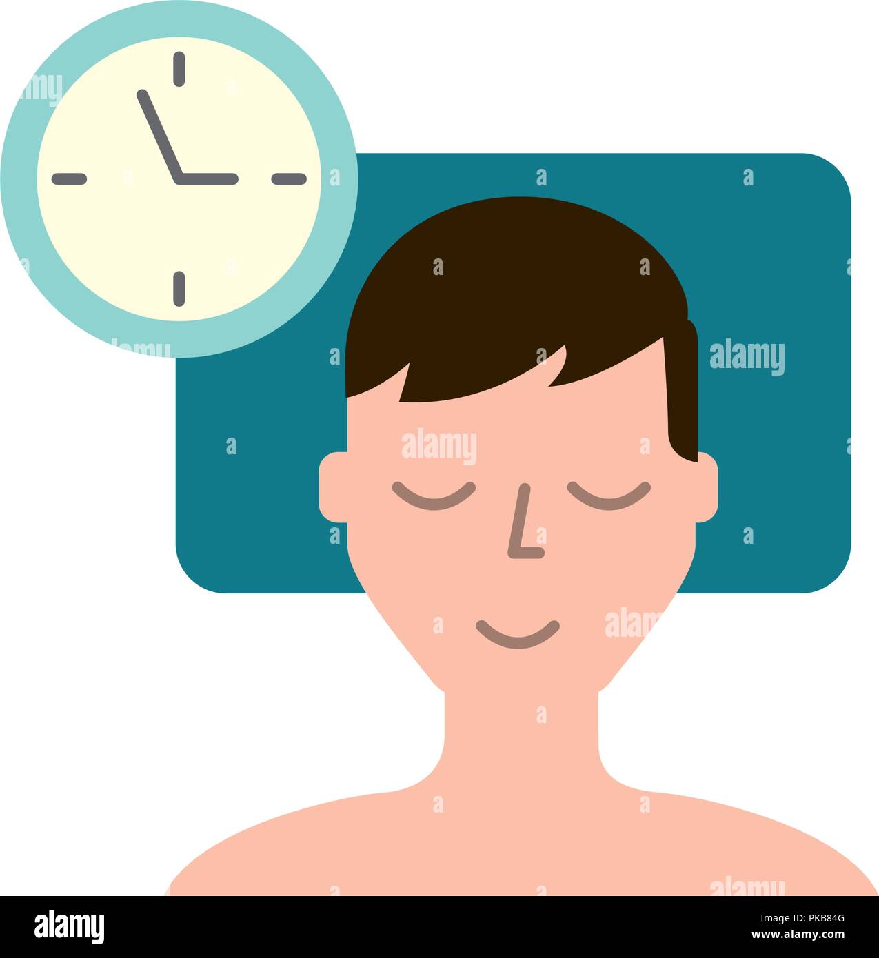 Pillow alarm clock on Stock Vector Images - Alamy